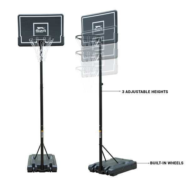 Slazenger Harlem Adjustable Basketball Stand – 2.6m Freestanding ...